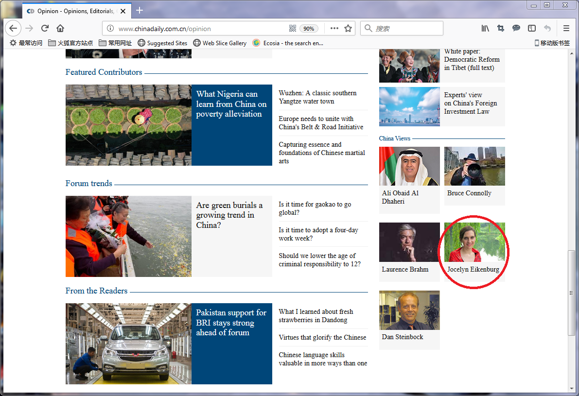 Now a Featured Contributor for ‘China Views’ on China Daily Website ...
