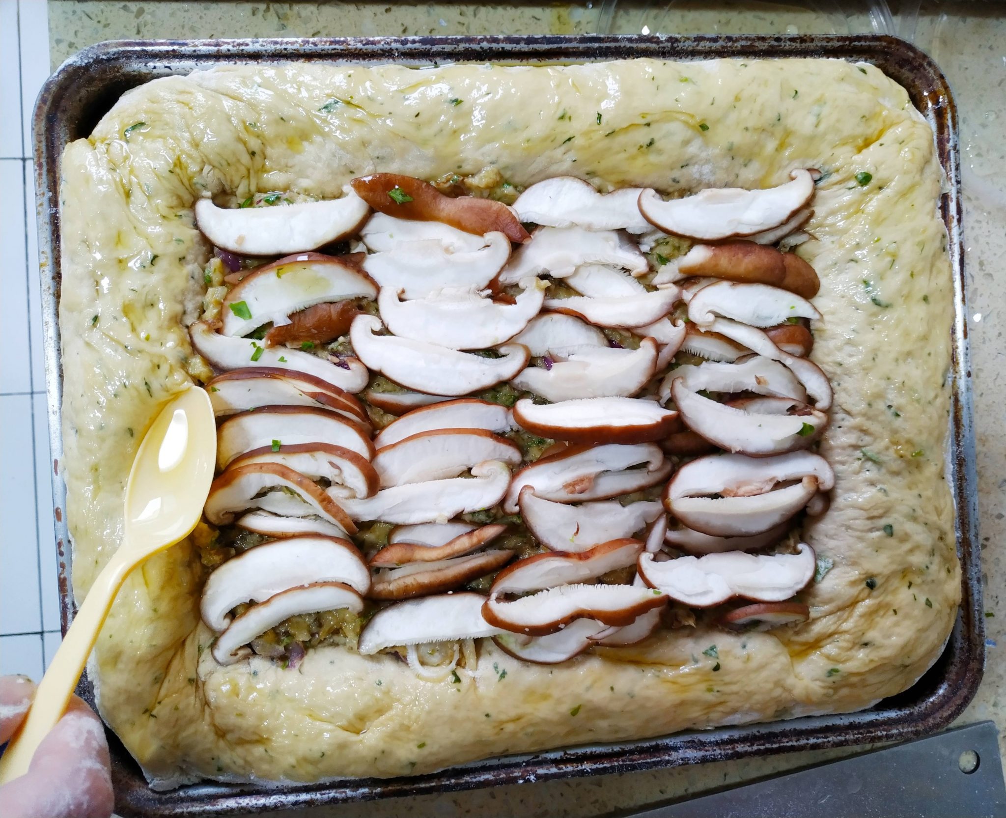Recipe: Vegan Cilantro Pizza w/ Shiitake Mushrooms and Savory Eggplant ...
